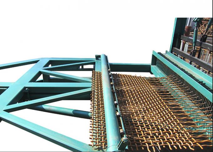Semi Automatic Stainless Steel Wire Mesh Weaving Machine Plain Woven Type